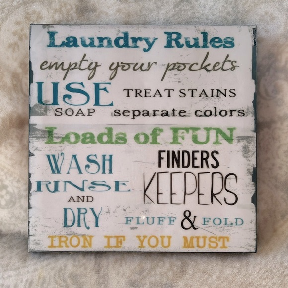 Wall Decor | Cute Laundry Room Sign | Poshmark